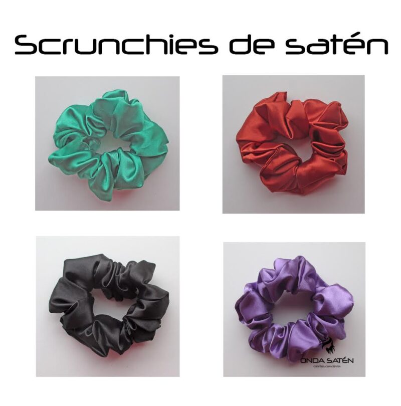 Scrunchie – colitas (Saten) Maxi – Rulos En BsAs